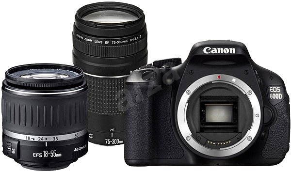 Canon EOS 600D + objektiv EF-S 18-55mm DC III + EF-S 75-300mm DC III ...