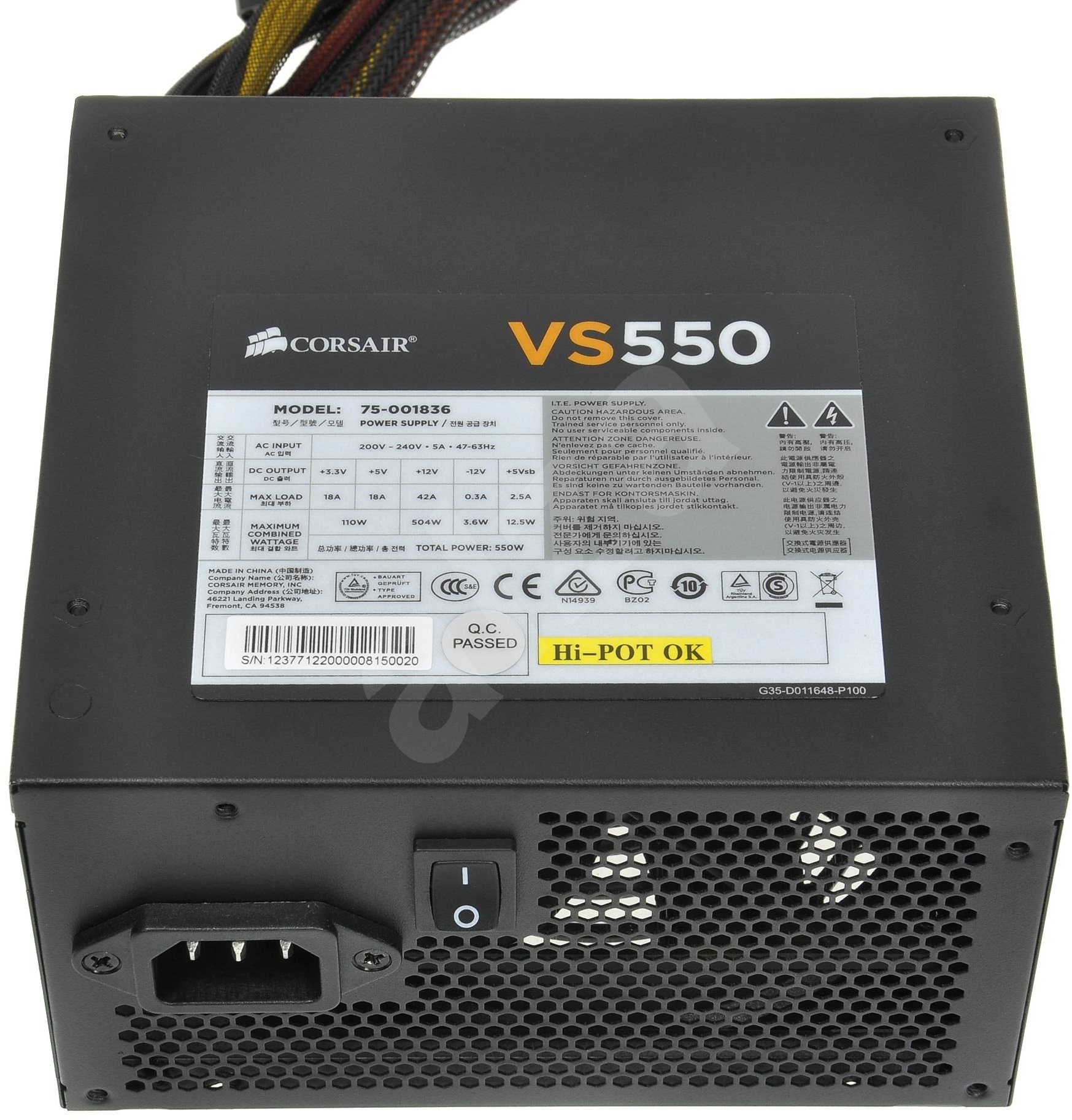 Corsair VS550 - Počítačový zdroj | Alza.sk